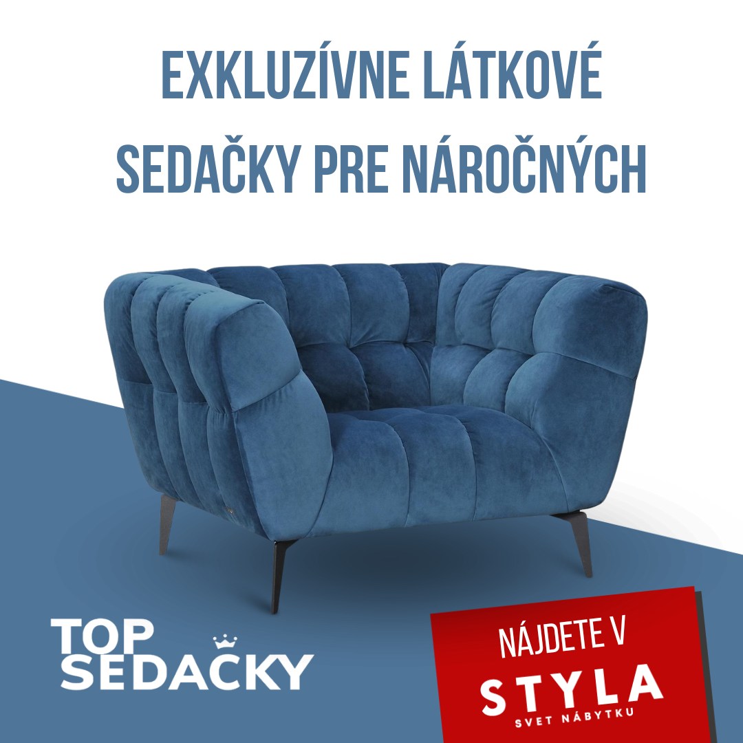 Exkluzívne látkové sedačky od Top Sedačky! | Styla.sk